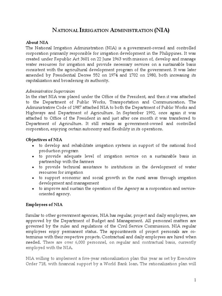 The National Irrigation Administration | United States Department Of ...