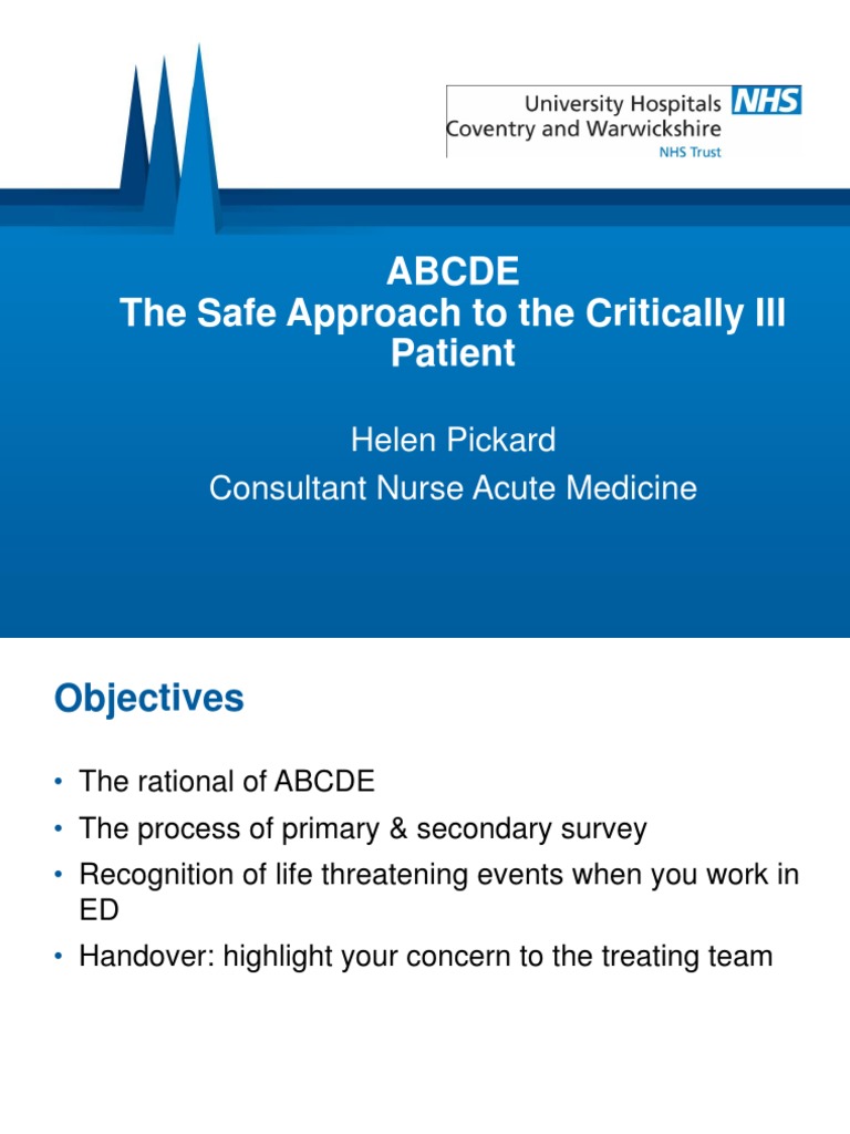 ABCDE medical student session 10th May 2011.ppt | Shock (Circulatory ...