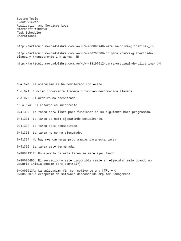 Log Tarea Programada | PDF