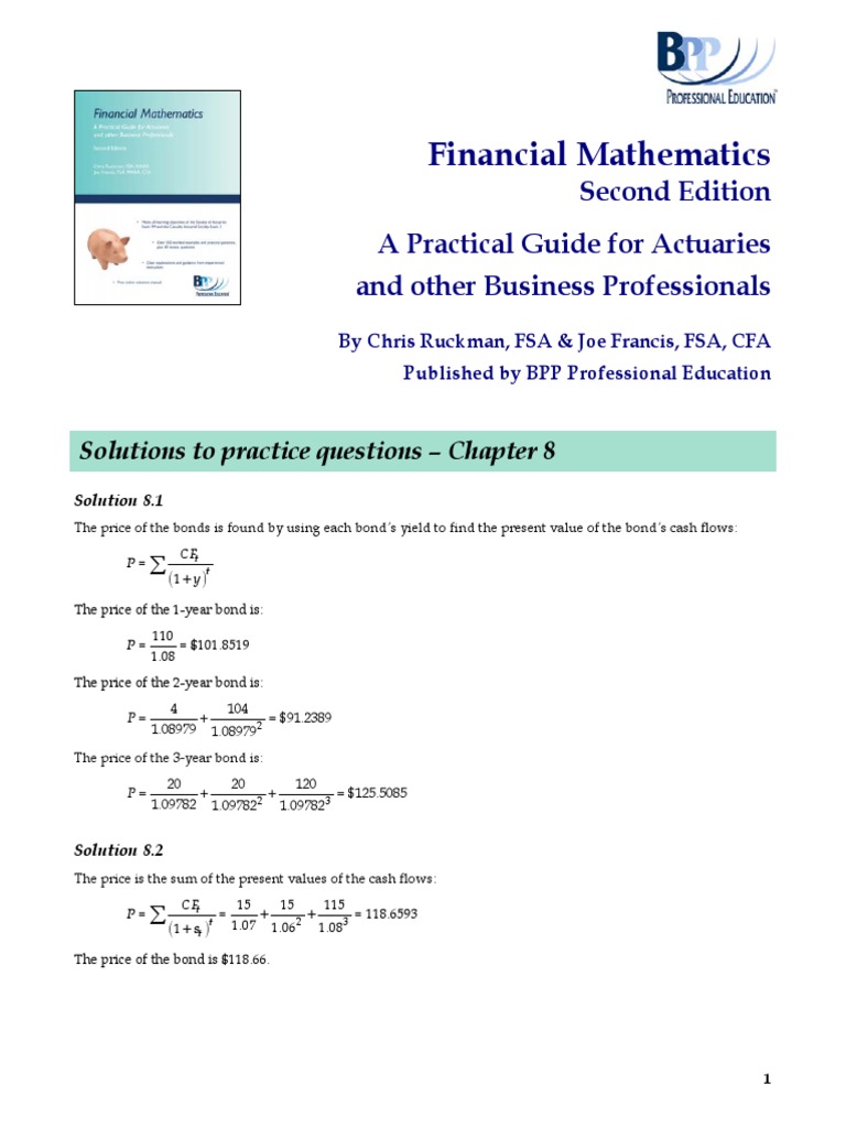 FM Textbook Solutions Chapter 8 Second Edition | PDF | Present Value ...