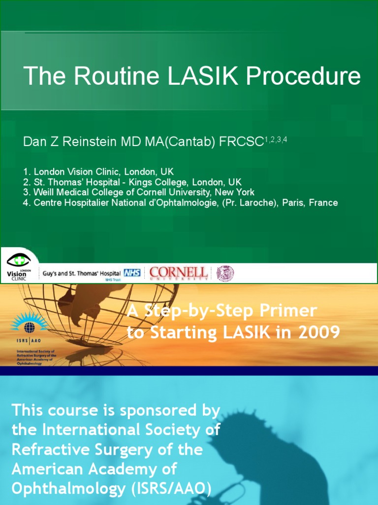 The Routine LASIK Procedure | PDF | Ophthalmology | Human Eye