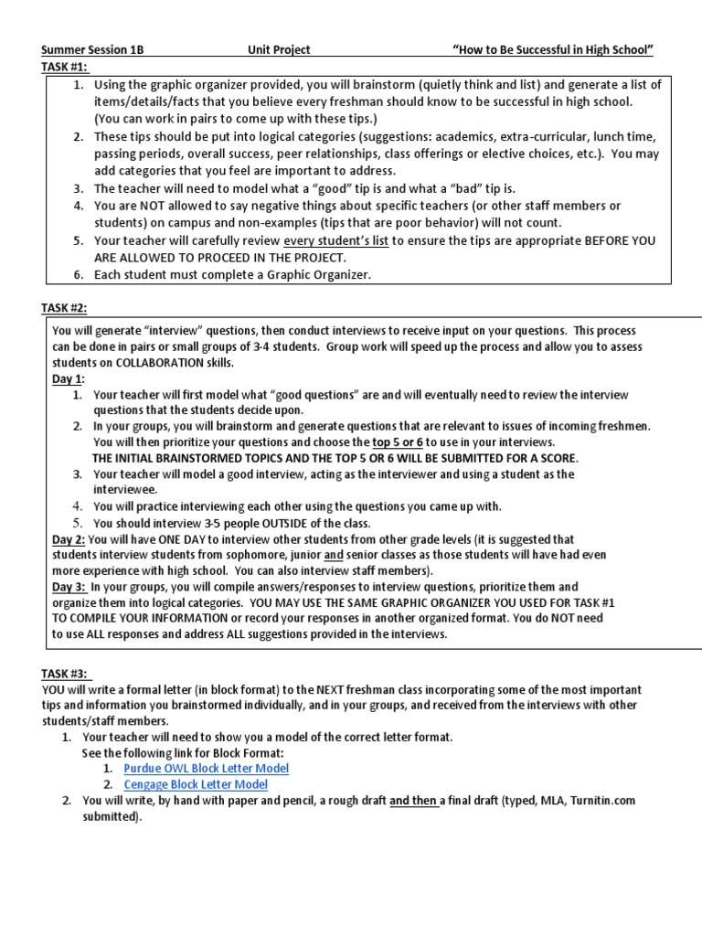 Purdue OWL Block Letter Model Cengage Block Letter Model | PDF ...