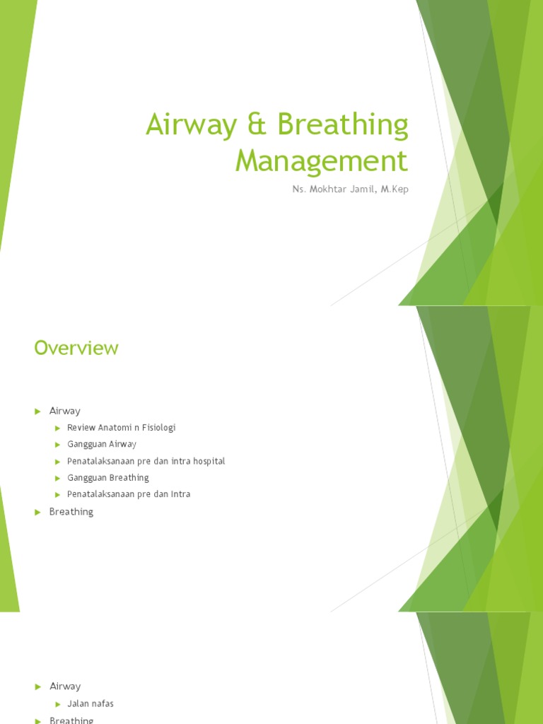 Airway & Breathing Management | PDF