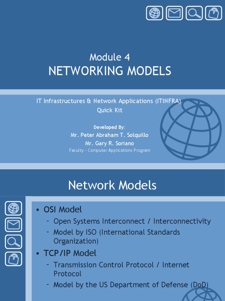 Networking Models: IT Infrastructures & Network Applications (ITINFRA ...