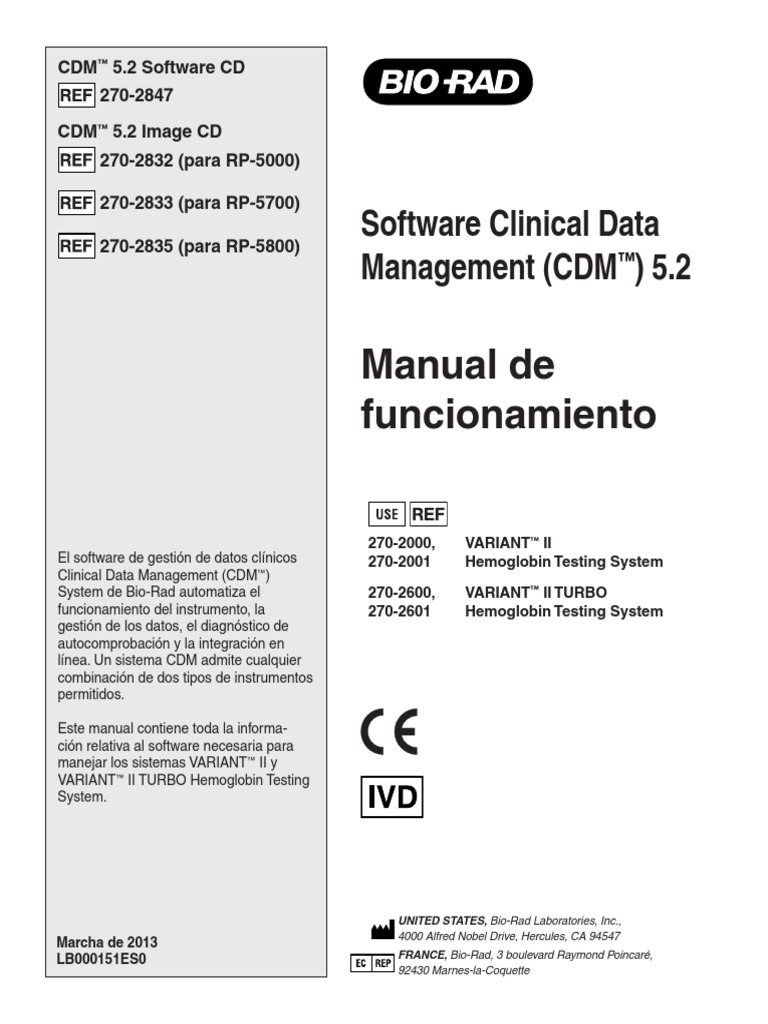 Bios-Rad Software Clinical Data Management (CDM) 5.2 | PDF | Point and ...