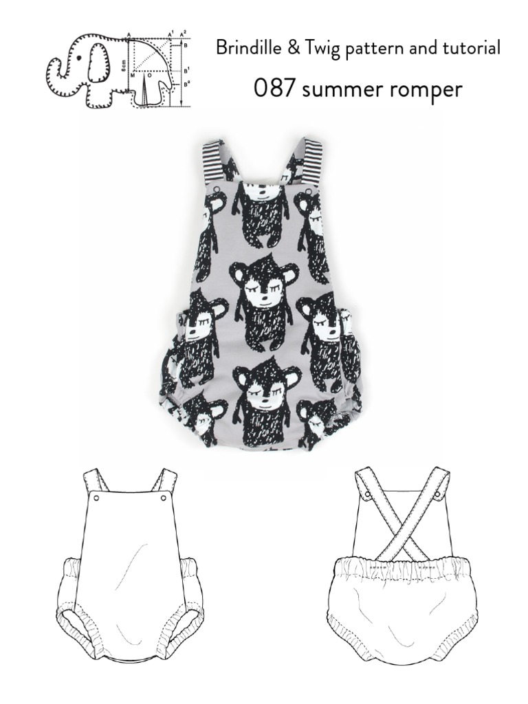 087 Summer Romper: Brindille & Twig Pattern and Tutorial | Download ...