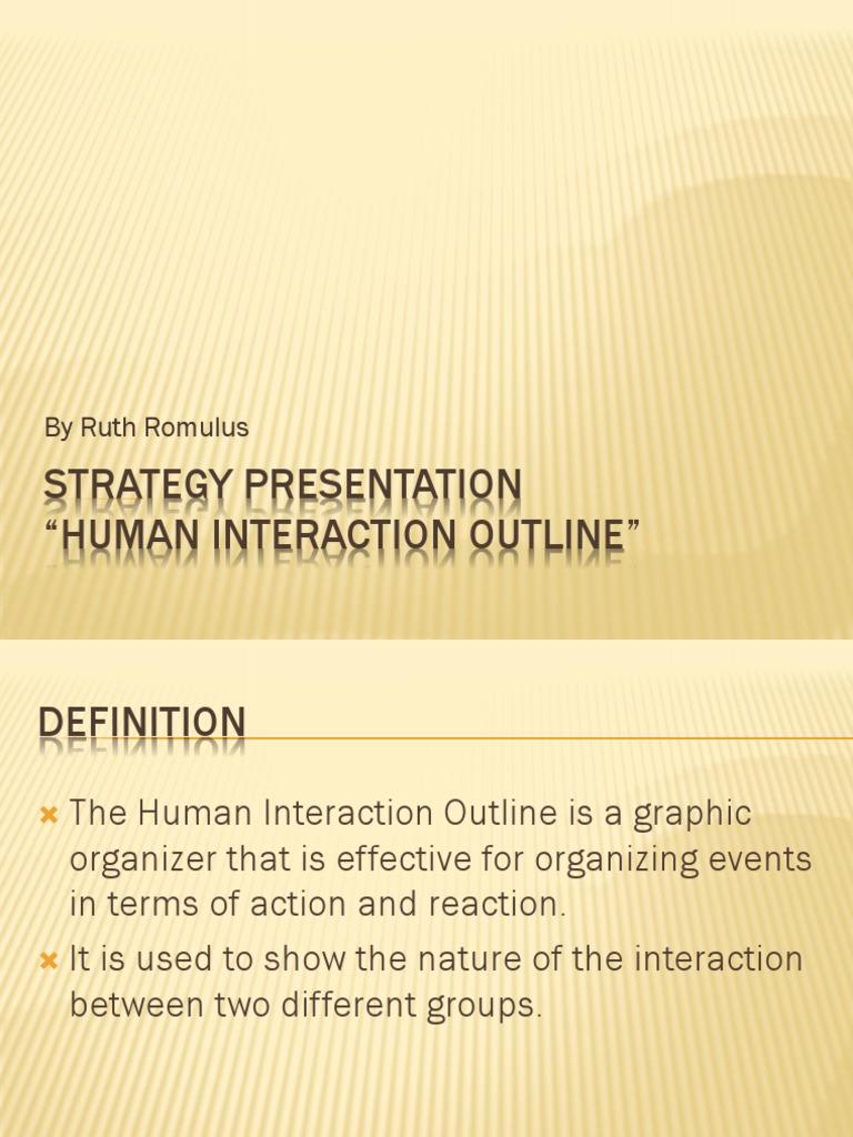Human Interaction Outline | PDF | Science & Mathematics