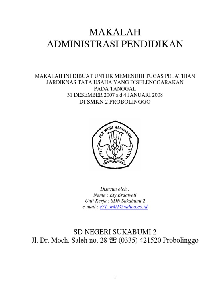 Administrasi Pendidikan PDF | PDF