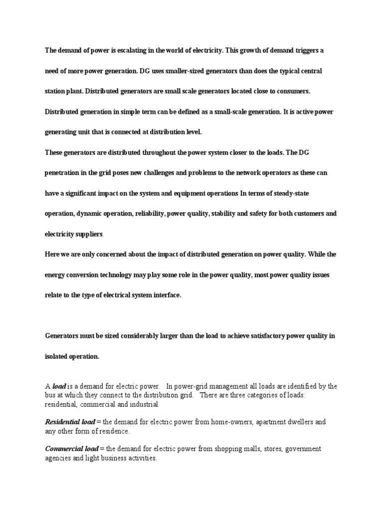 The Demand of Power Is Escalating in The World of Electricity | PDF ...