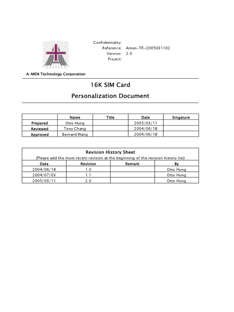SIM Cards Personalization | PDF | Subscriber Identity Module | Computer ...