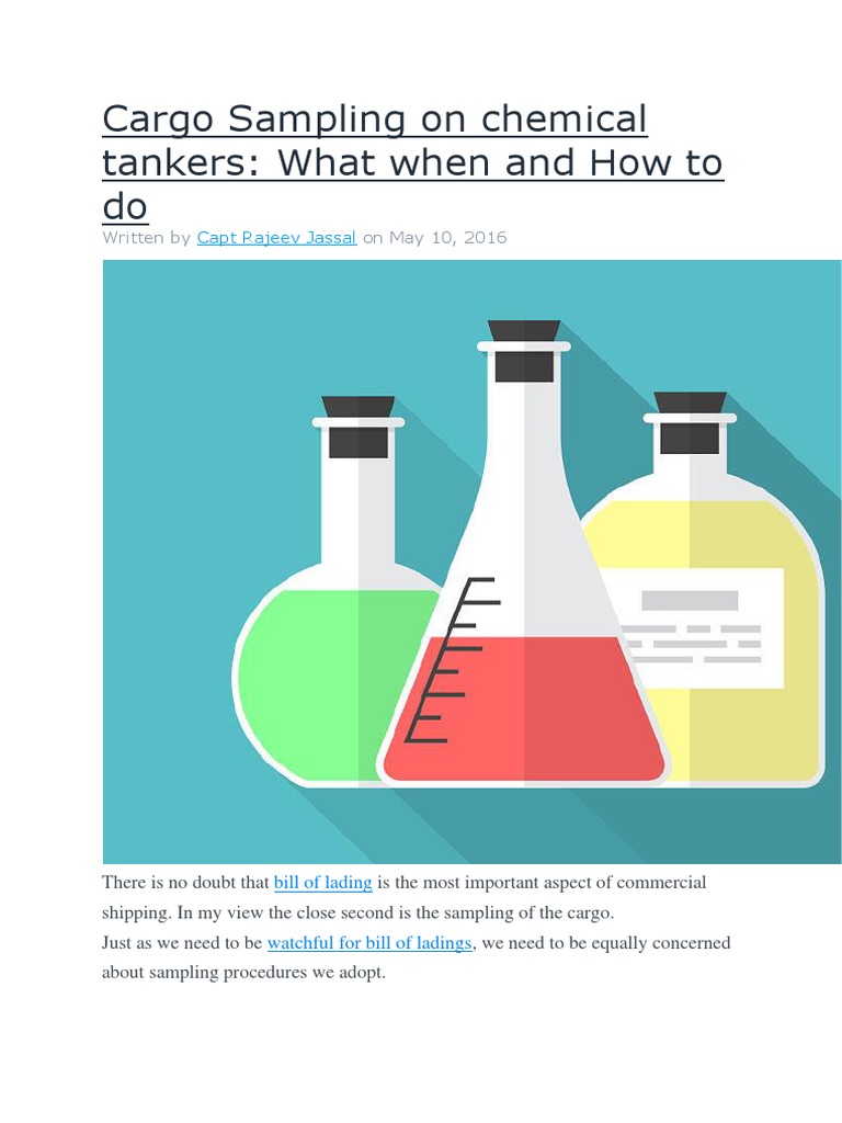 Cargo Sampling On Chemical Tankers What When and How To Do | PDF | Oil ...