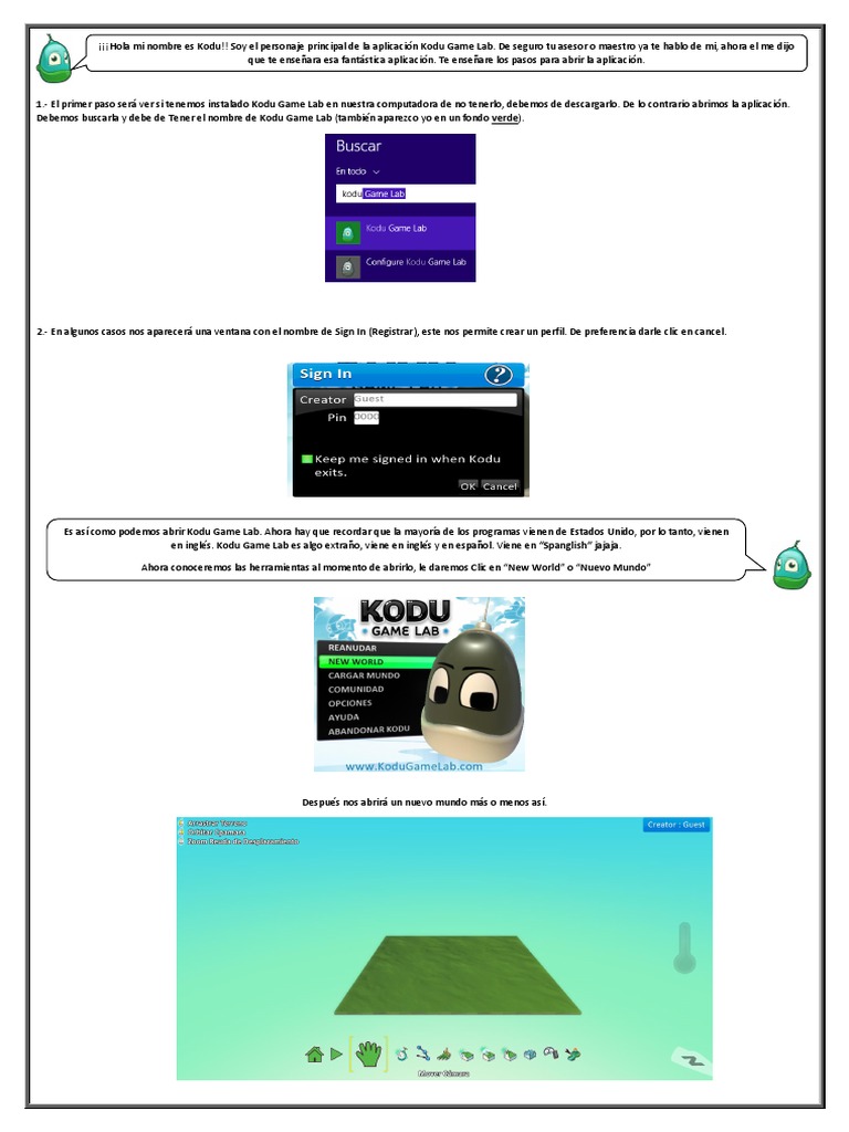 Guia de Kodu Game Lab | Programación de computadoras | Lenguaje de programación