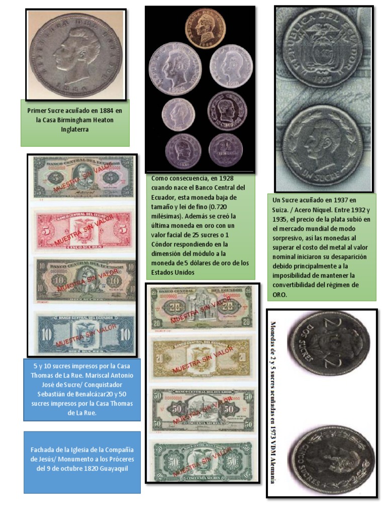 El Sucre | PDF | Notas (finanzas) | Valores de moneda