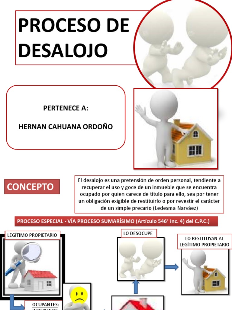 Proceso de Desalojo | PDF | Posesión (Ley) | Propiedad