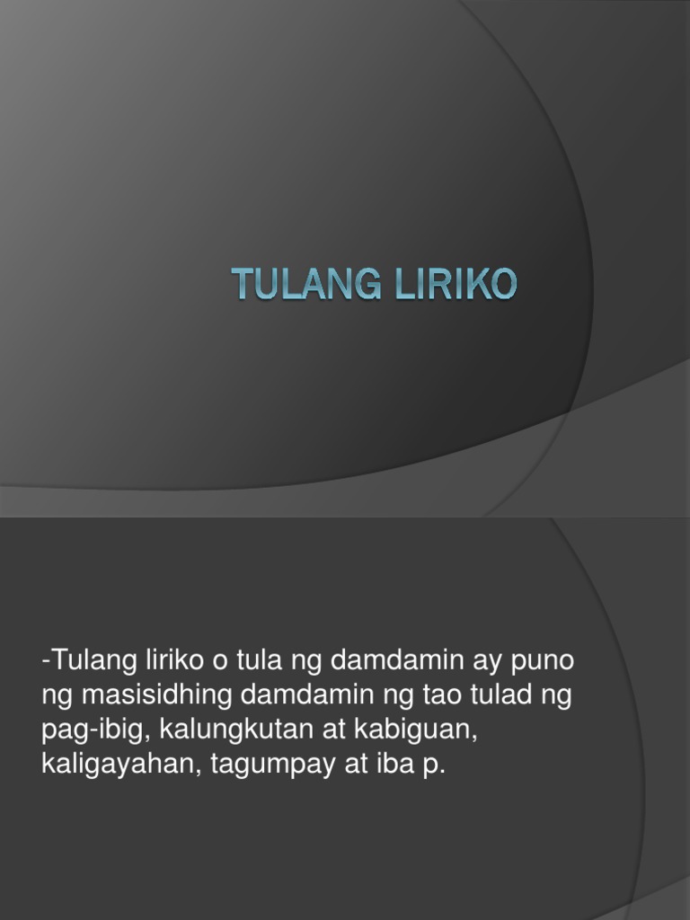 Tulang Liriko | PDF