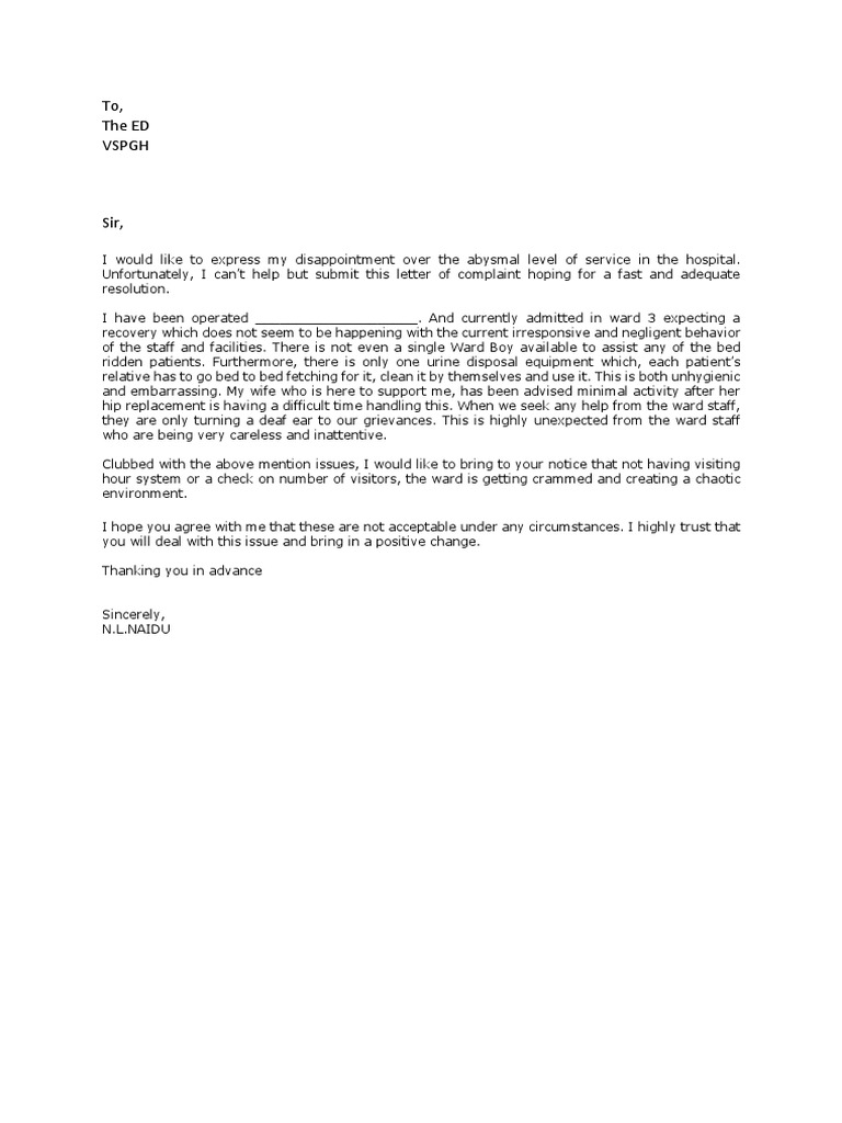 Sample Medical Letter | PDF