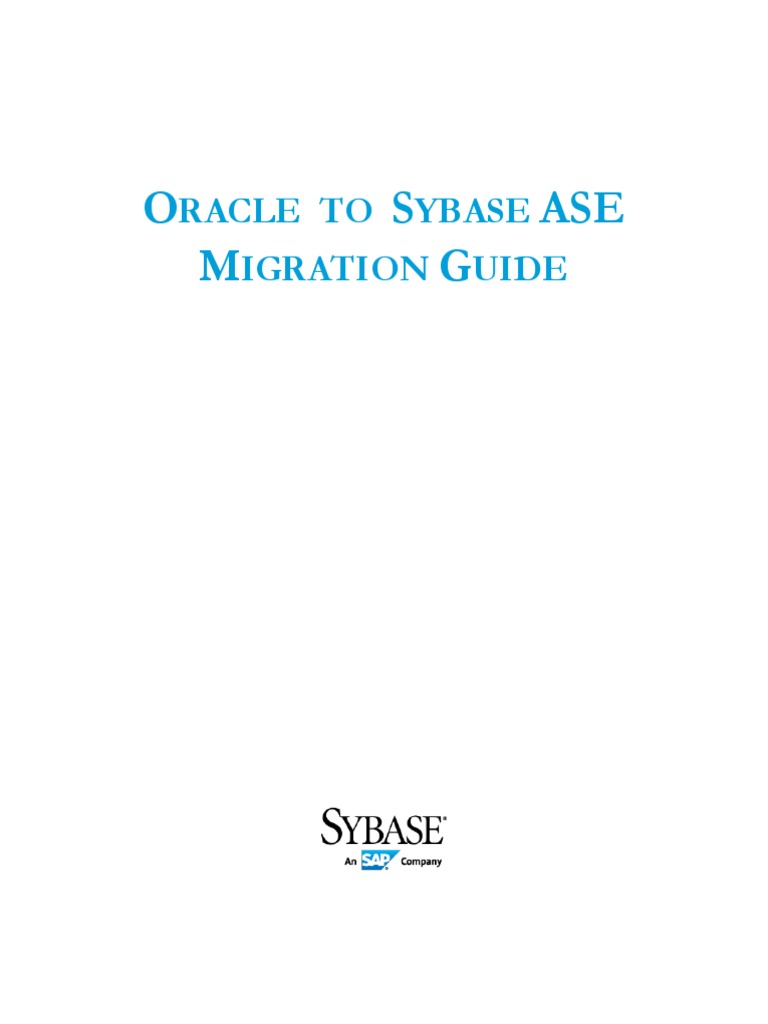 Oracle To Sybase ASE Migration Guide | PDF | Oracle Database | Pl/Sql
