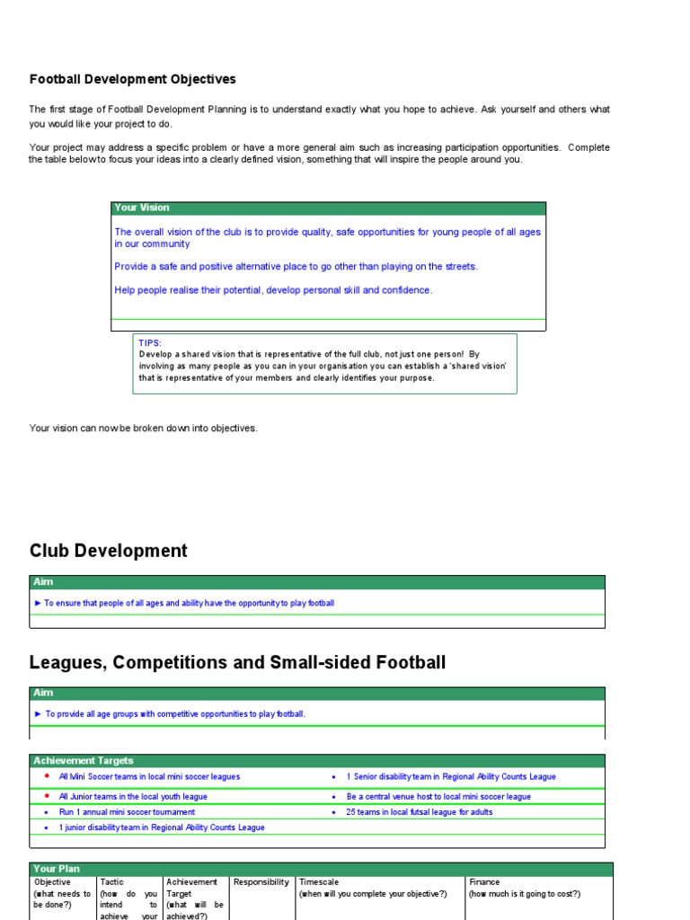 Development Plan Toolkit | PDF | Association Football | Business