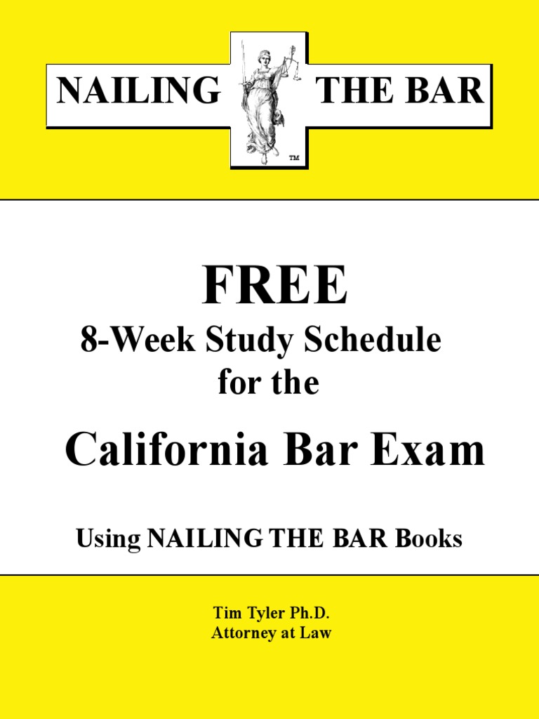 Bar Exam Study Schedule | PDF | Test (Assessment) | Portable Document ...