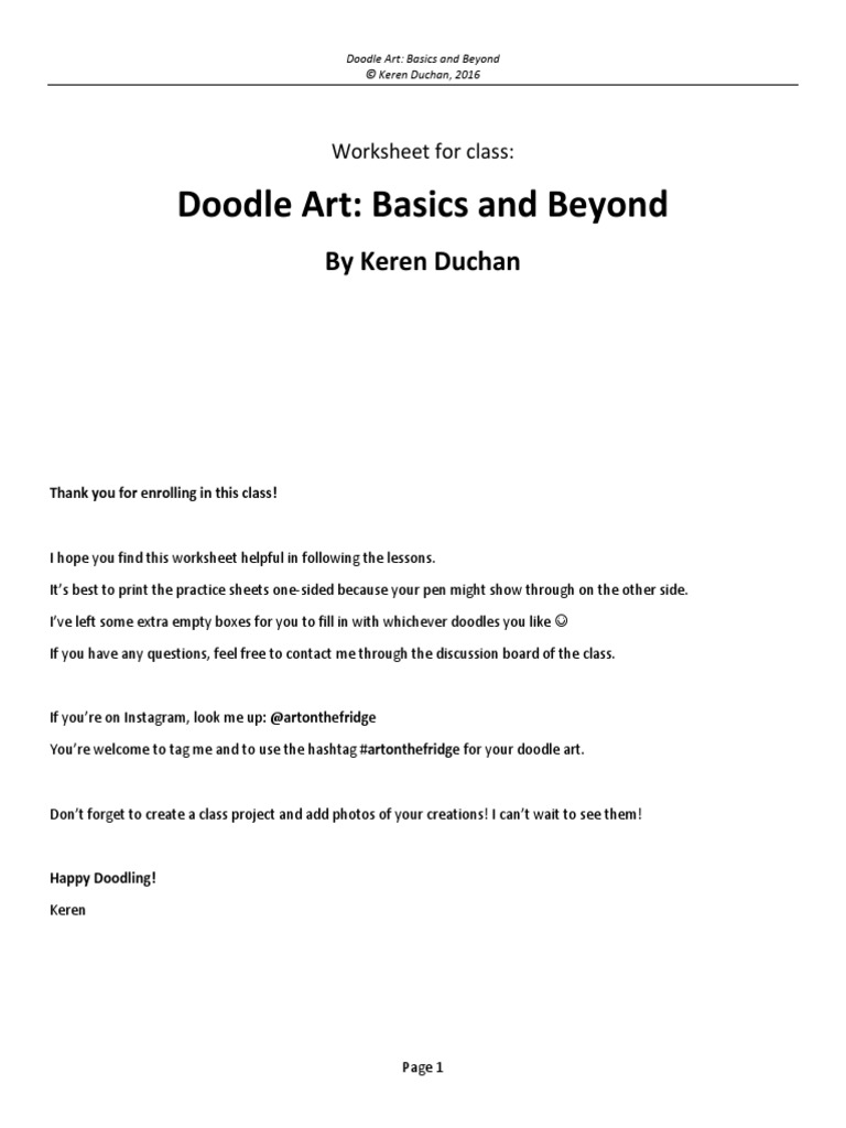 Doodling Basics | PDF