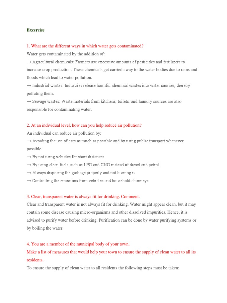 Water and Air Pollution Insights | PDF | Smog | Atmosphere Of Earth