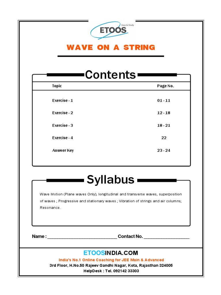 Wave On A String | PDF | Wavelength | Waves
