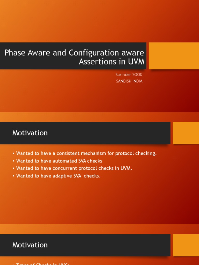 Phase Aware And Configuration Aware Assertions In Uvm Application Programming Interface