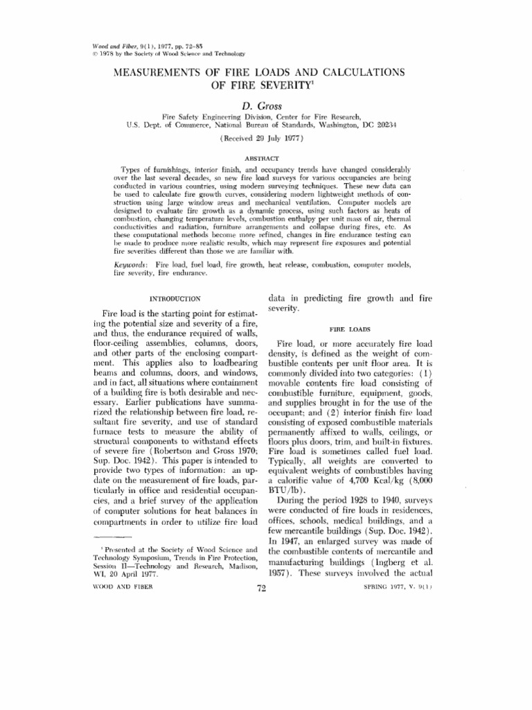 Fire Load Calculation PDF | PDF | Combustion | Fires