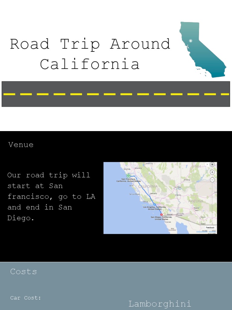 California Road Trip Itinerary & Costs | PDF