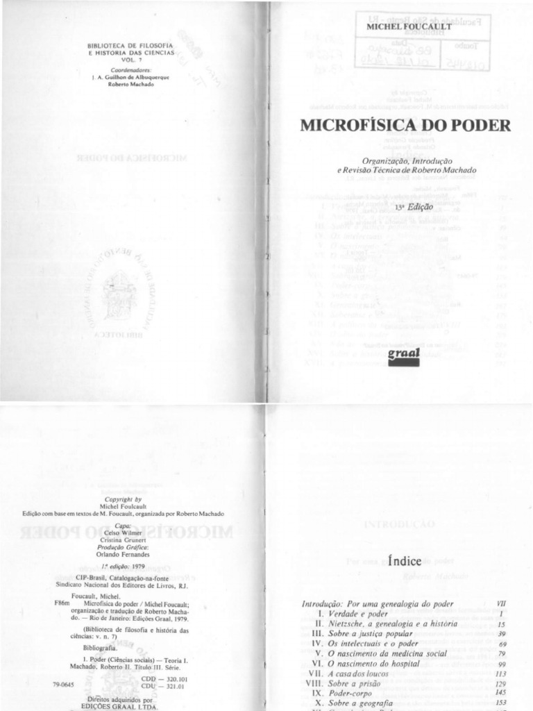 FOUCAULT, Michel. Microfísica Do Poder | PDF
