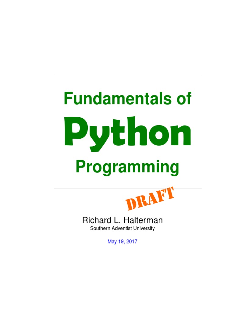 Python Book | PDF | Programming Language | Computer Program