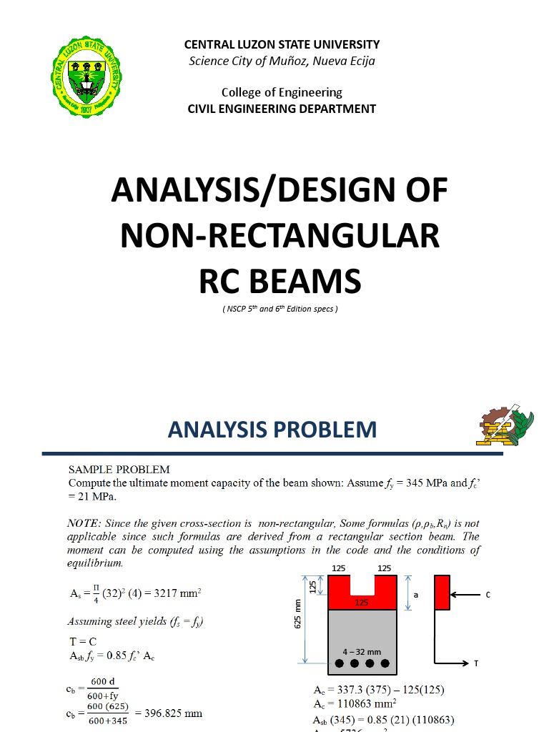 Non Rectangular Beams | PDF