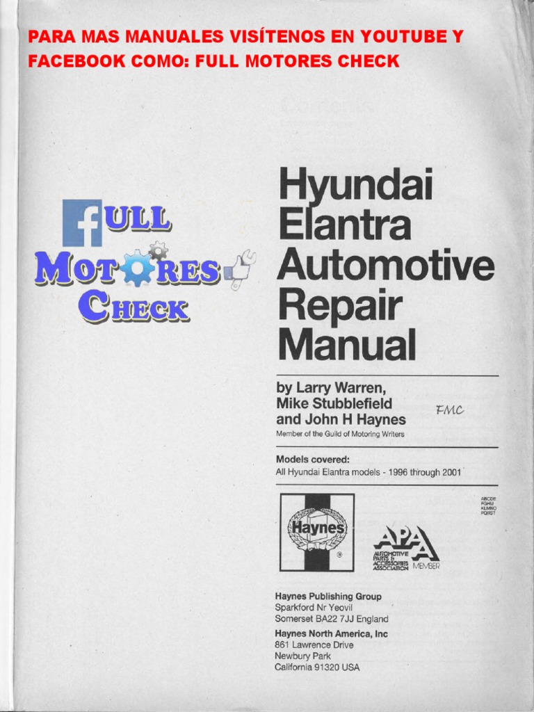 Hyundai Elantra - Manual | PDF