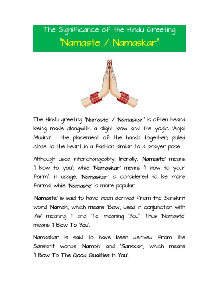 Namaste Namaskar PDF | PDF