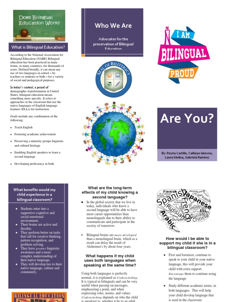 bilingual brochure | Multilingualism | Second Language