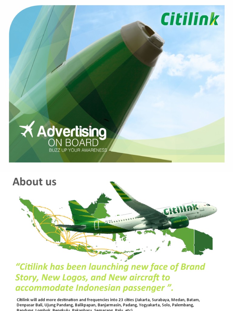 Citilink Branding RateCard 2015 | PDF | Aviation | Business
