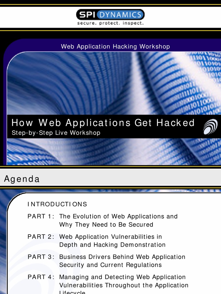 How Web Applications Get Hacked: Web Application Hacking Workshop | PDF ...