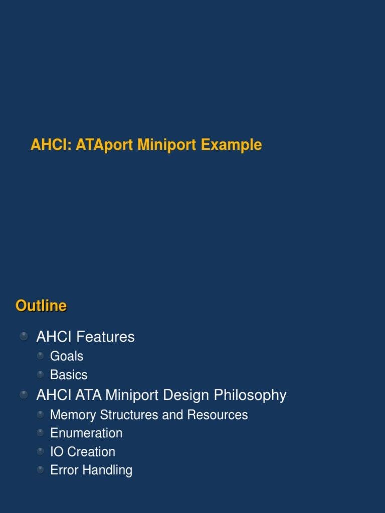 AHCI ATAport | PDF | Device Driver | Areas Of Computer Science