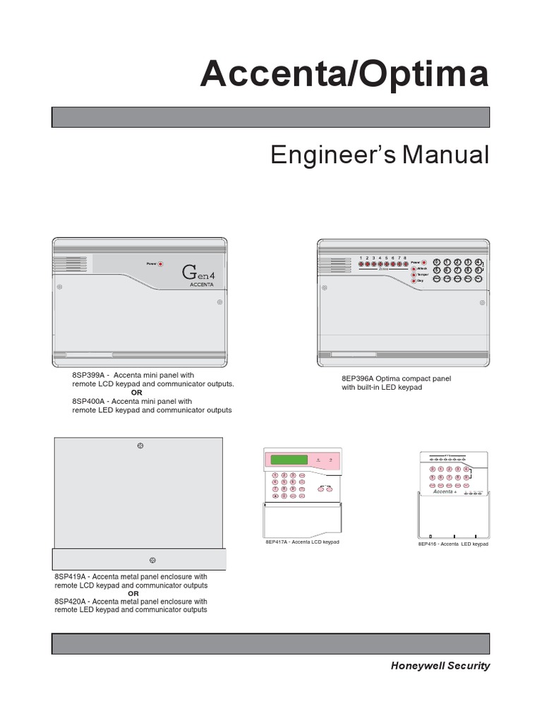 Optima_Compact_Accenta_Panels G3.pdf | Relay | Security Alarm