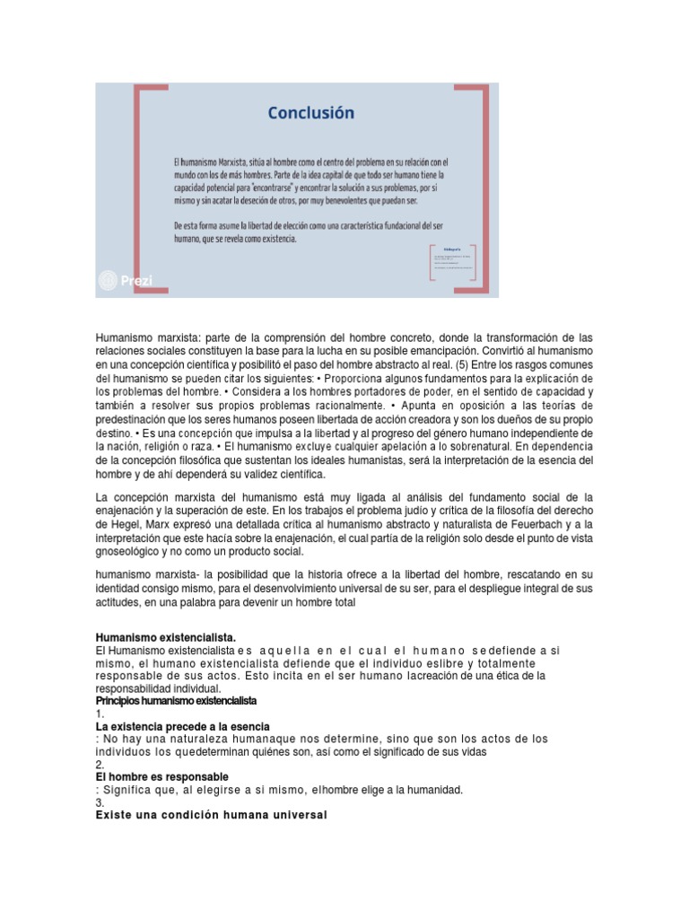 Humanismo Marxista | PDF | marxismo | Existencialismo