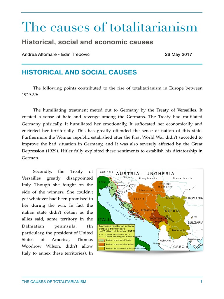 Factors Behind Totalitarianism's Rise | PDF | Benito Mussolini | Italy