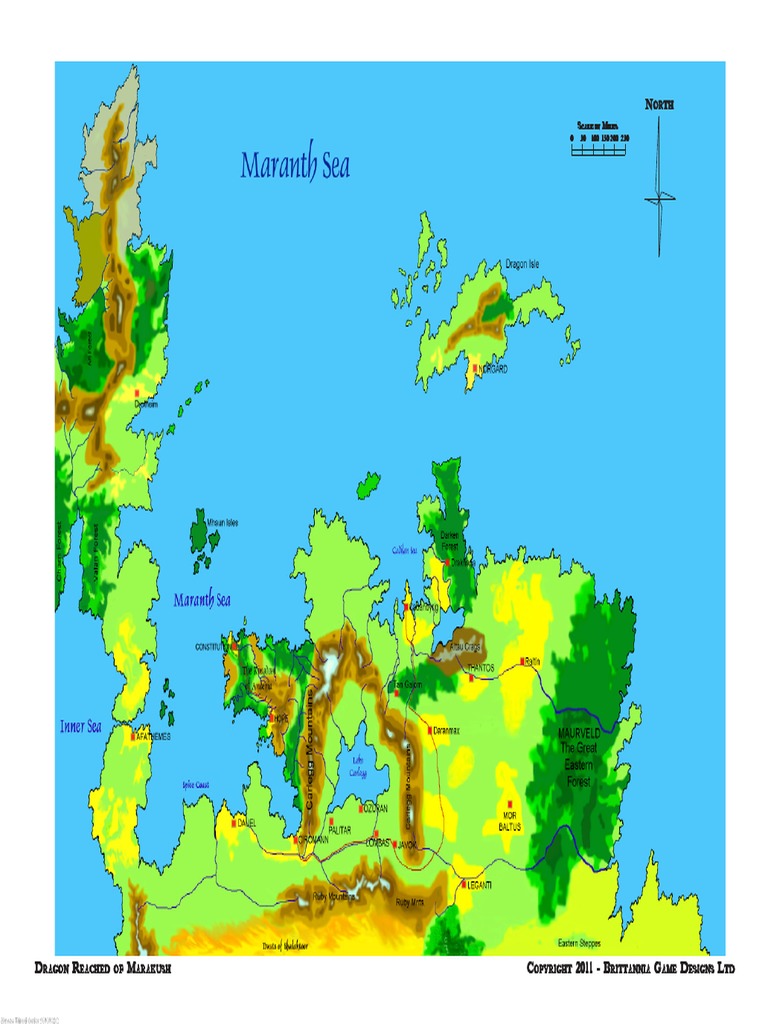 Mappa Dei 'Dragon Reaches' | PDF