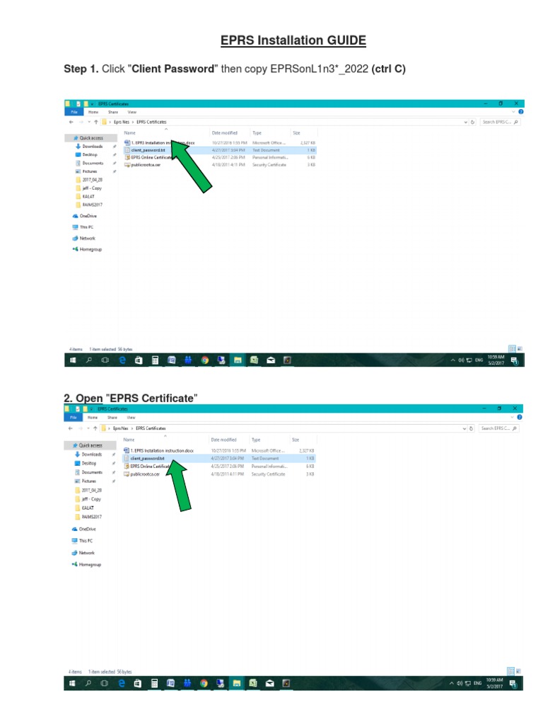 EPRS Installation Instruction | PDF | Computers