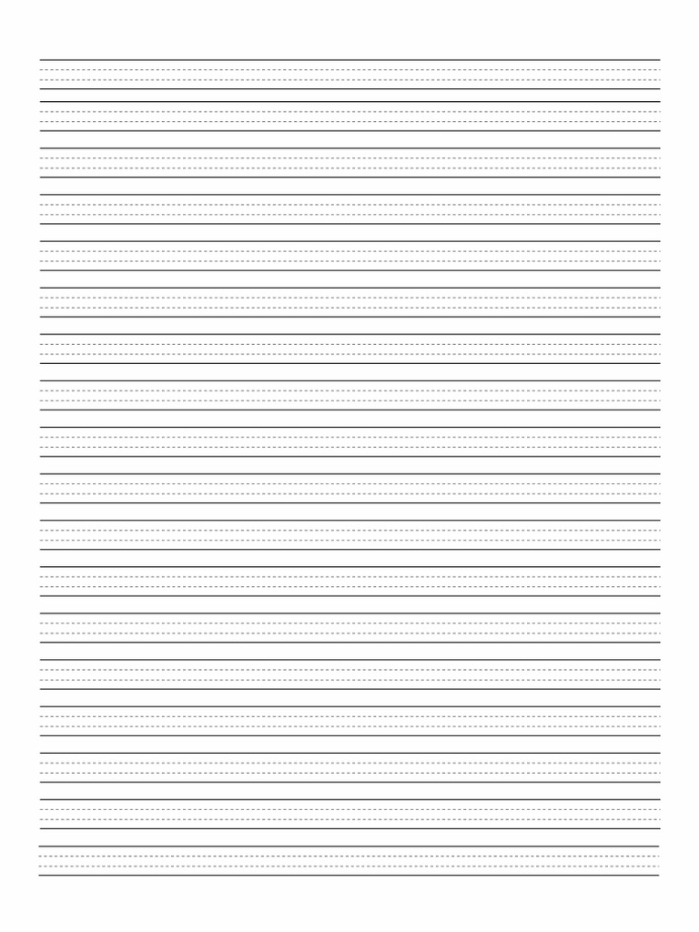 Hoja Para Caligrafia