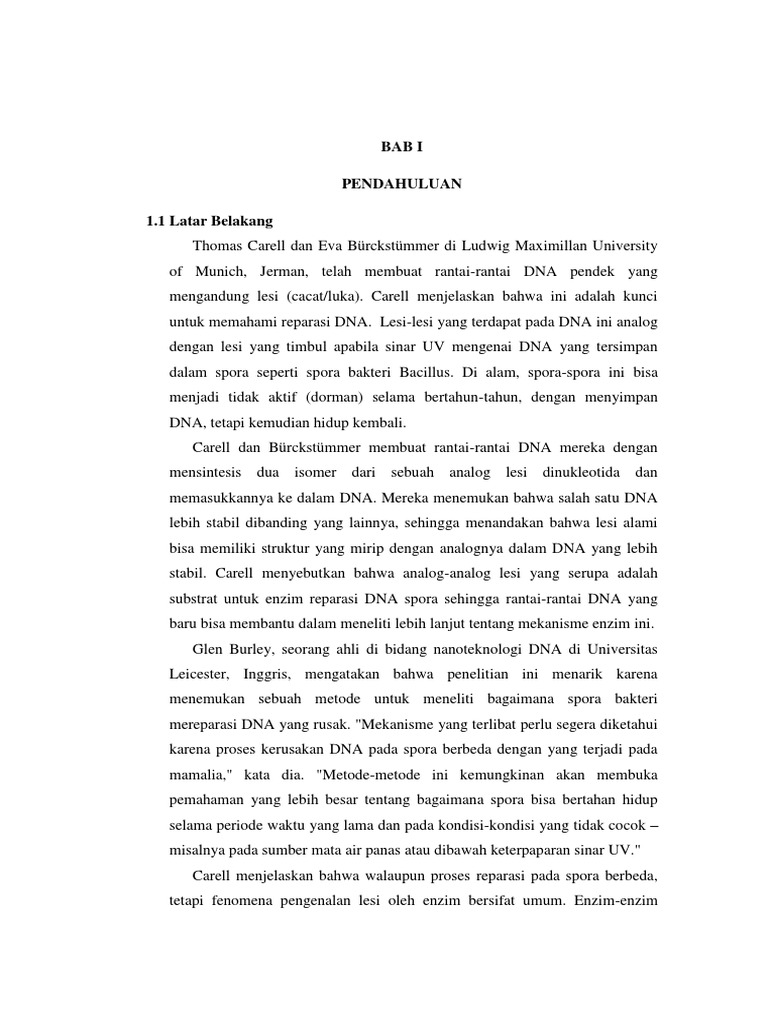 Mutasi DNA dan Mekanisme Perbaikannya | PDF | Kesehatan Holistik ...