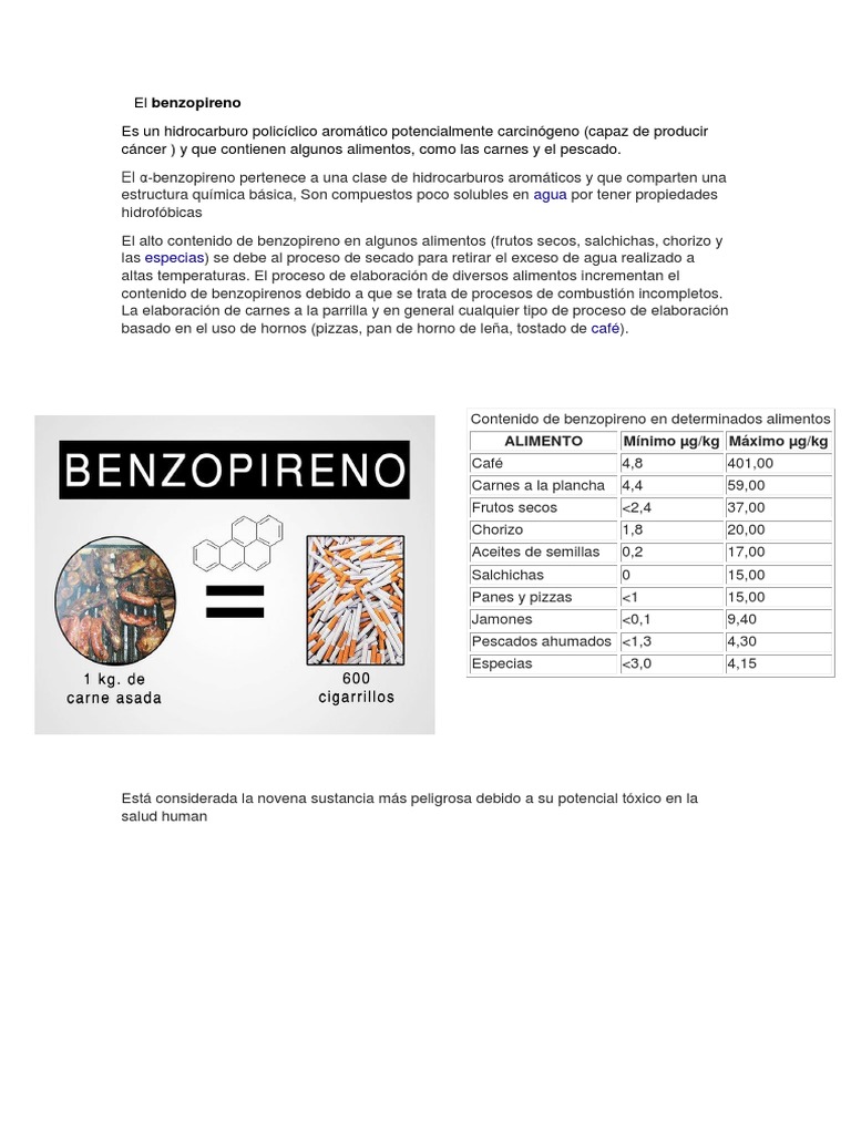 Benzopireno | PDF