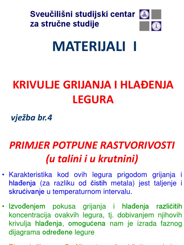 Materijali 1 - Vježba 4 Prezentacija | PDF