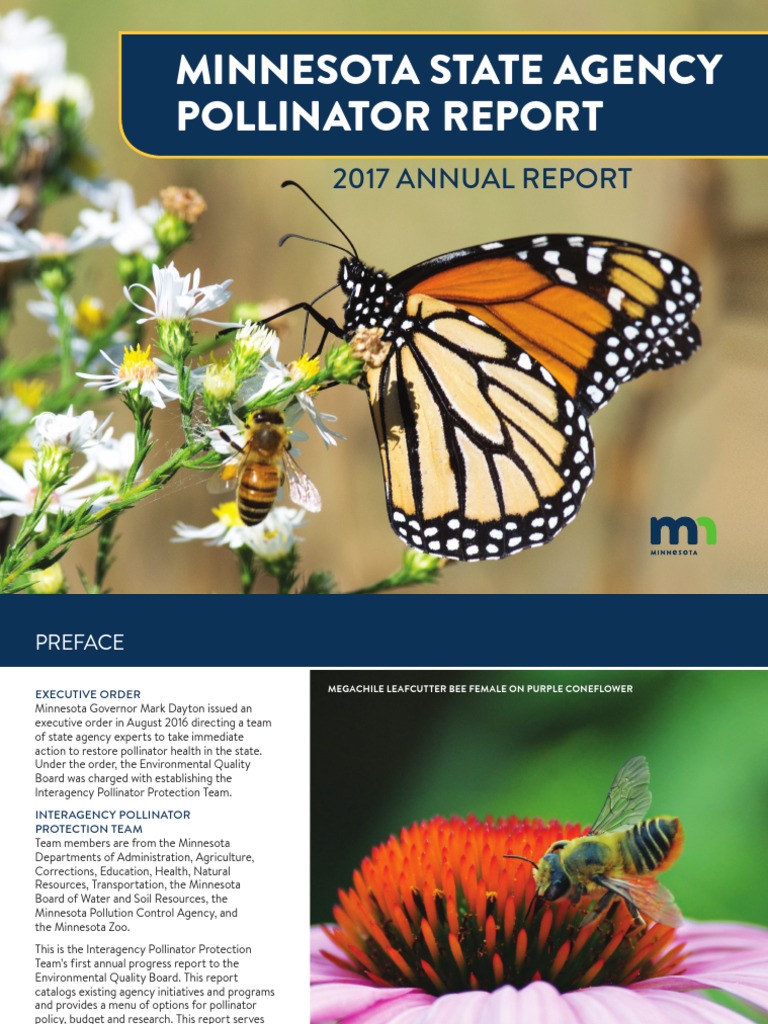 2017 Minnesota State Agency Pollinator Report | PDF | Pollinators ...