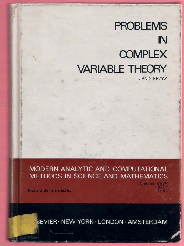 Problems in Complex Variable Theory | PDF | Series (Mathematics) | Power Series