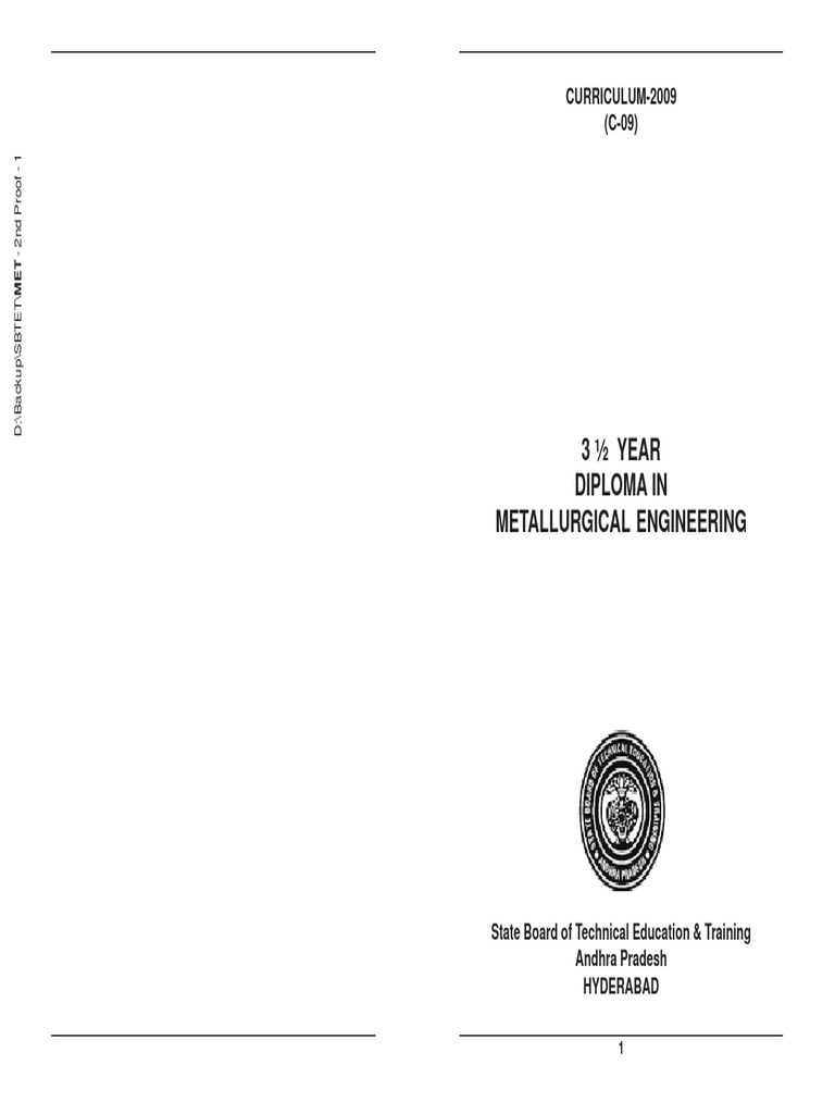 Metallurgy Engineering | PDF | University And College Admission ...